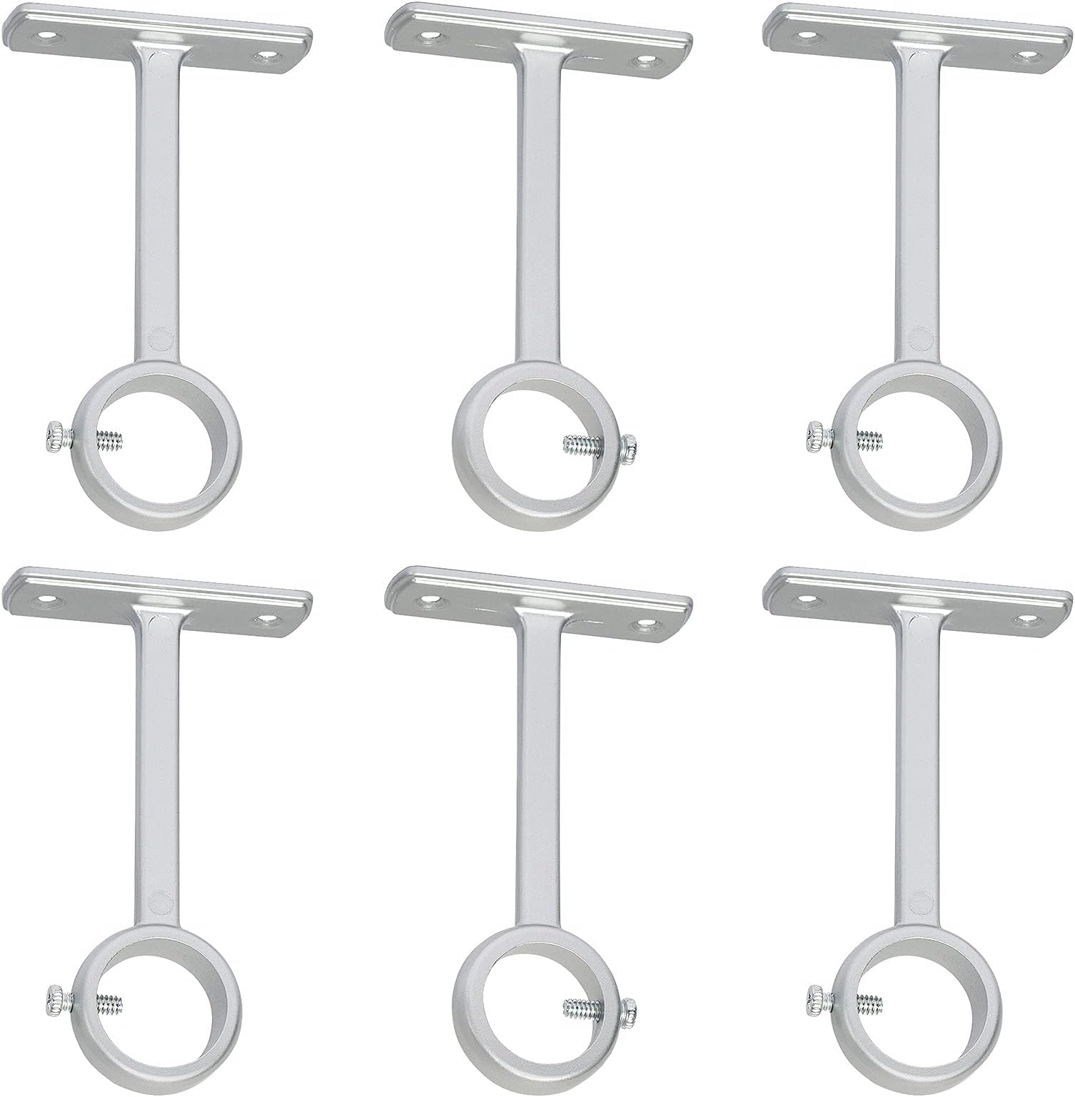 Amazon.com: Ivilon Ceiling or Wall Mount Curtain Rod Brackets Holders ...