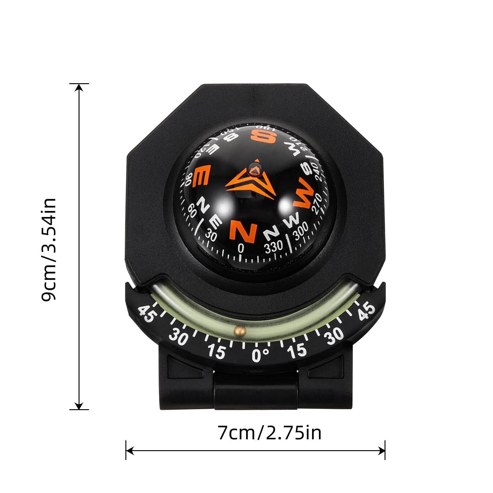 Snapklik.com : Automotive Compasses, Universal Collapsible Car ...