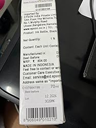 Epson 6641 Black Ink Bottle - 70 ml : Amazon.in: Computers & Accessories