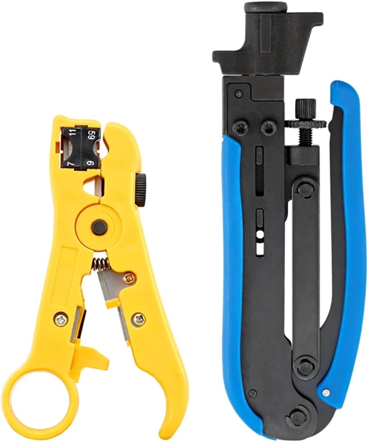 Multitool Wire Stripping Crimping Pliers Coaxial Cable Cold Press Clamp ...