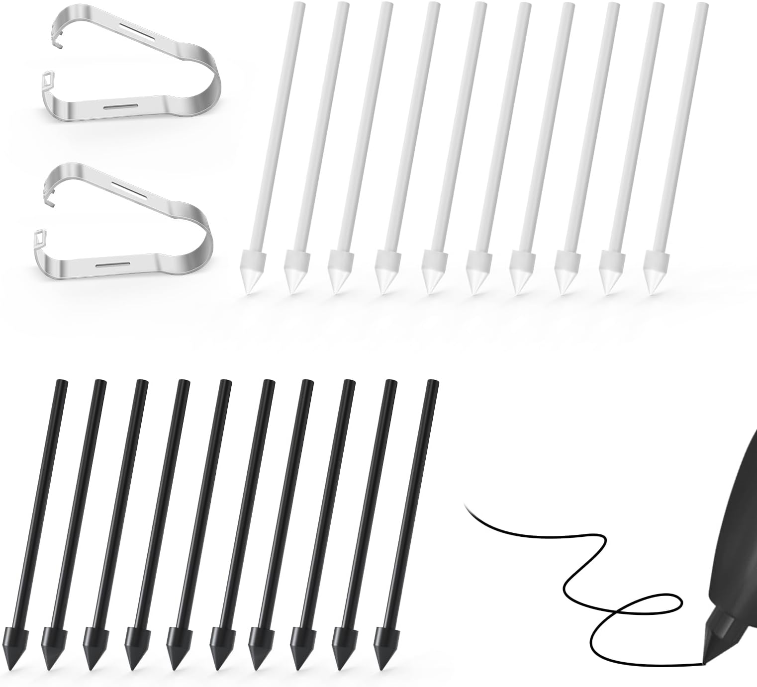 Amazon.com: (20pcs Pack) Tab s6 s Pen Nibs Replacement Stylus Tips for ...