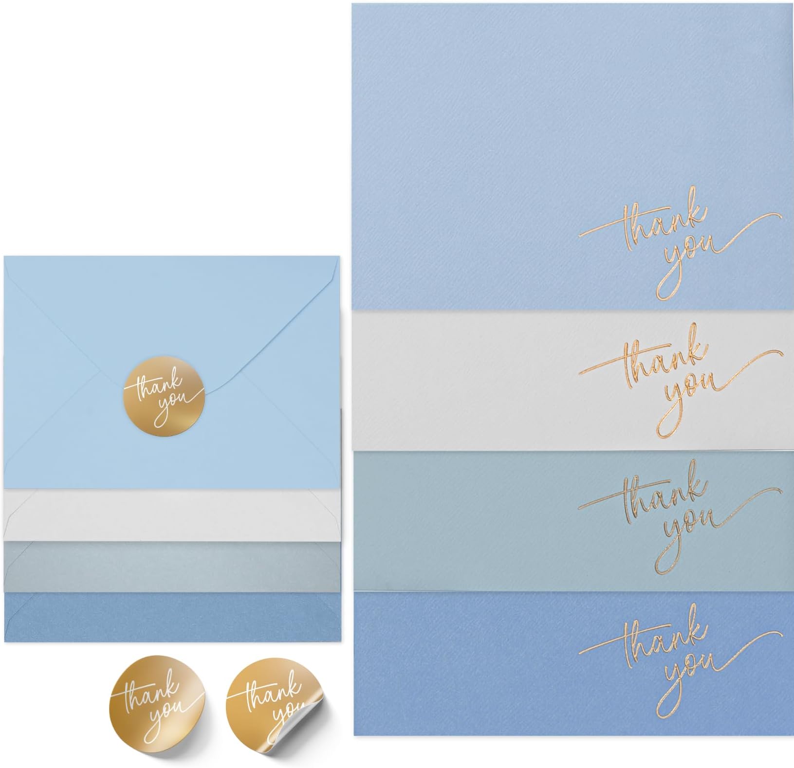 Amazon.com : Winoo Design Heavy Duty Thank You Cards with Envelopes ...