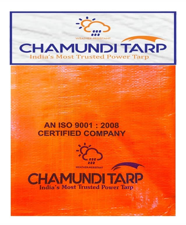 CHAMUNDI Tarp 15ft x 12ft 170 GSM HDPE Weatherproof Heavy Duty ...