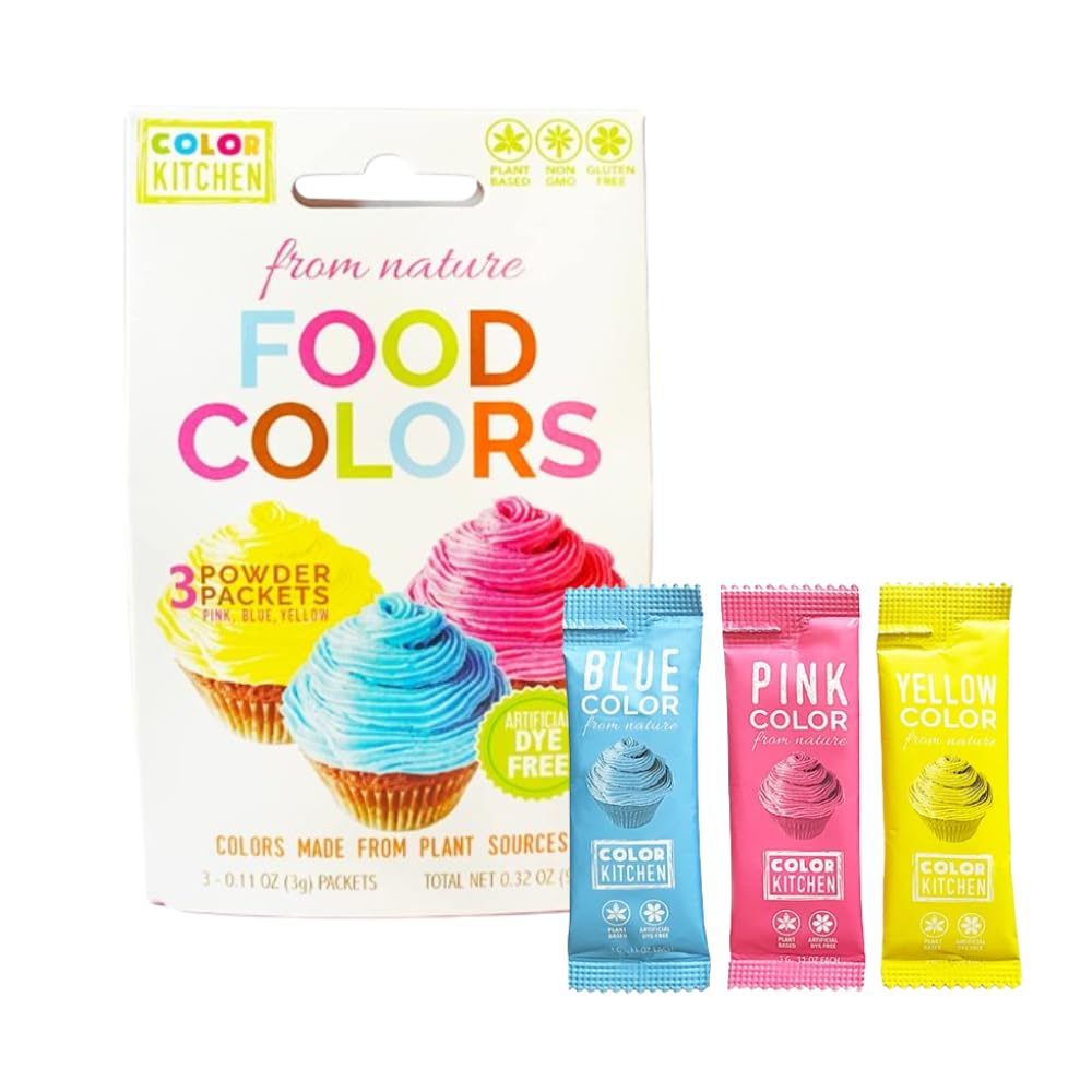 Amazon.com : Color Kitchen Food Coloring (3 Colors) – Plant-based ...