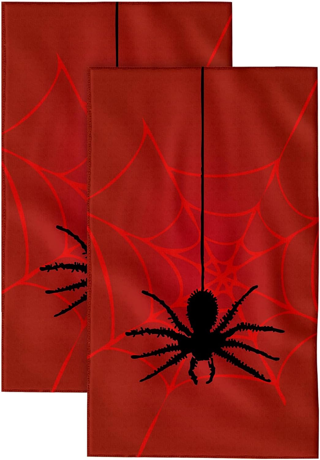 Amazon.com: ANTJOO Spider Web Hand Towels for Bathroom，Set of 2 Soft ...