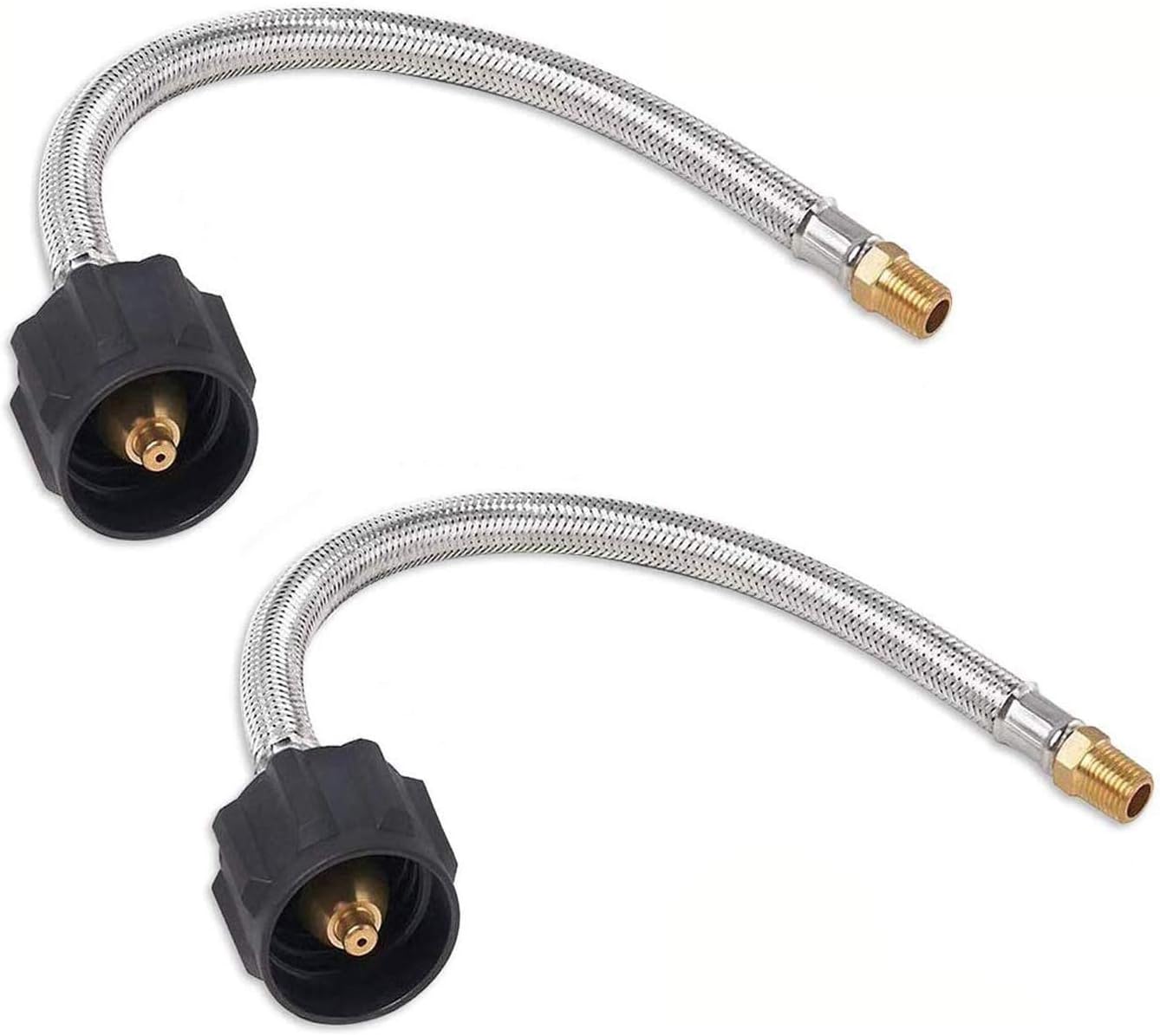 GASPRO 15-Inch Braided RV Propane Pigtail Hose, Durable Camper Gas Line ...