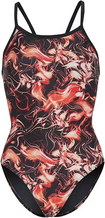 Amazon.com: iSwim Breeze Thin Strap One Piece Swimsuit Youth – Girls ...
