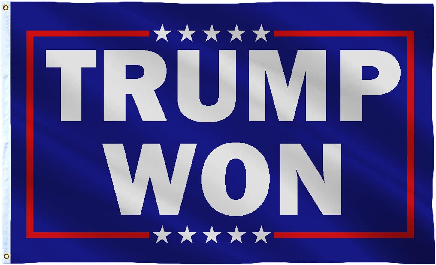 Amazon.com : SOULBUTY Trump-Won Flag 3x5 Ft Outdoor Cheated-Trump Flag ...