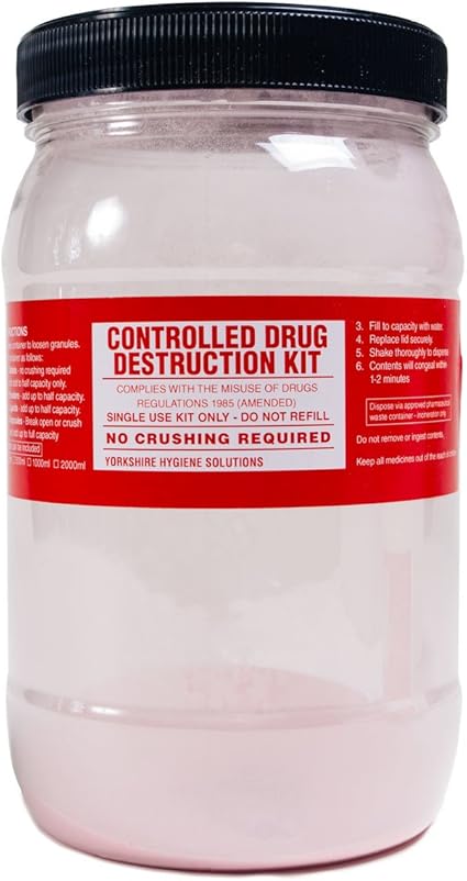 Controlled Drug Destruction Kit (2000ml) : Amazon.co.uk: Health ...
