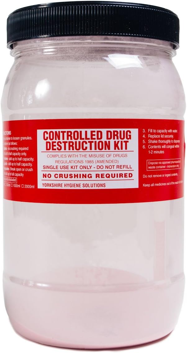 Controlled Drug Destruction Kit (2000ml) : Amazon.co.uk: Health ...