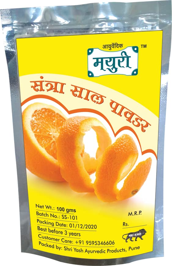 Mayuri Orange Peel Santra Sal Powder 100gm For Oily Skin Reduce Scars ...