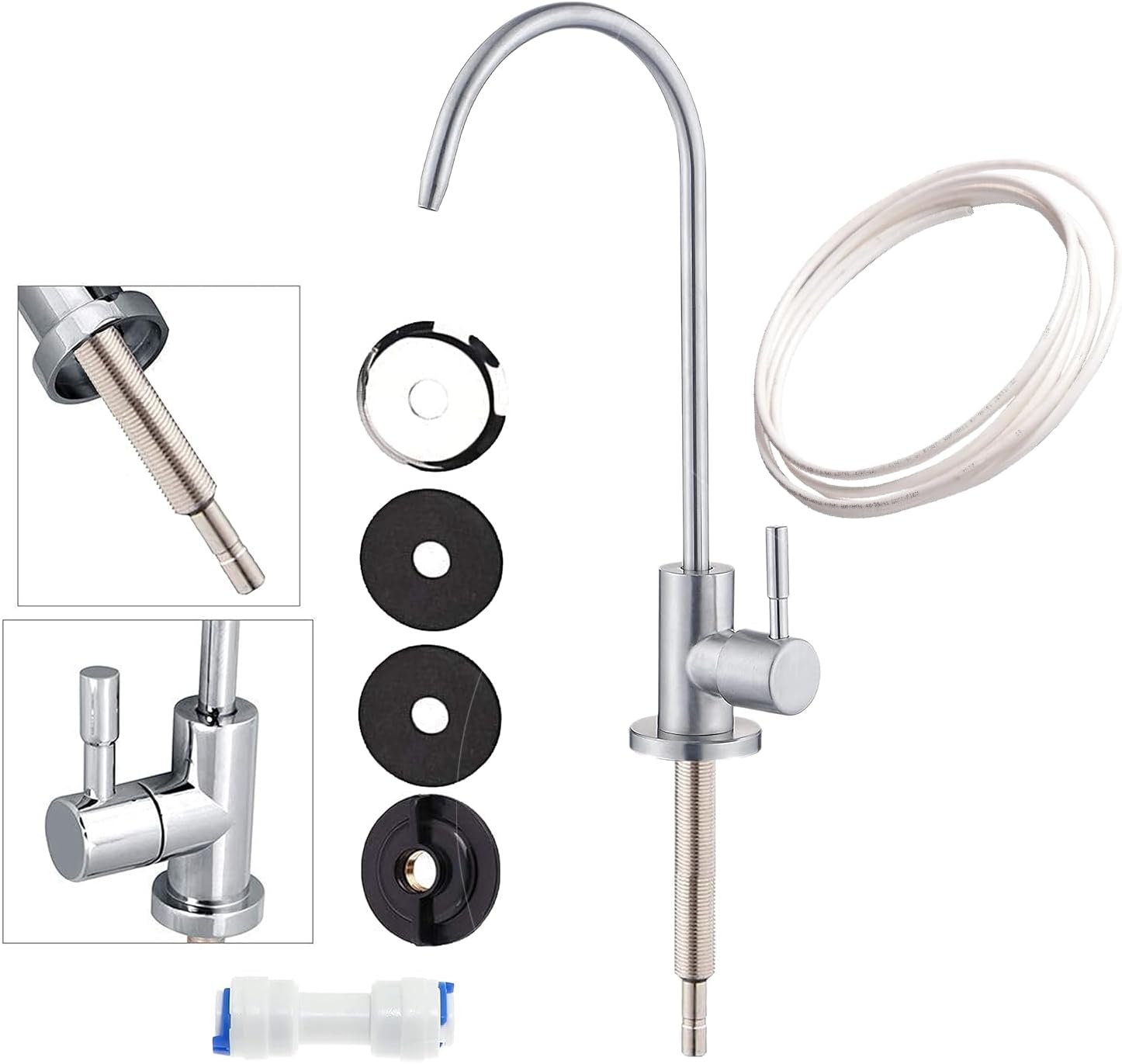 Noir Aqua Ro Faucet tap with 1/4 RO Pipe for Undersink for All Ro Water ...