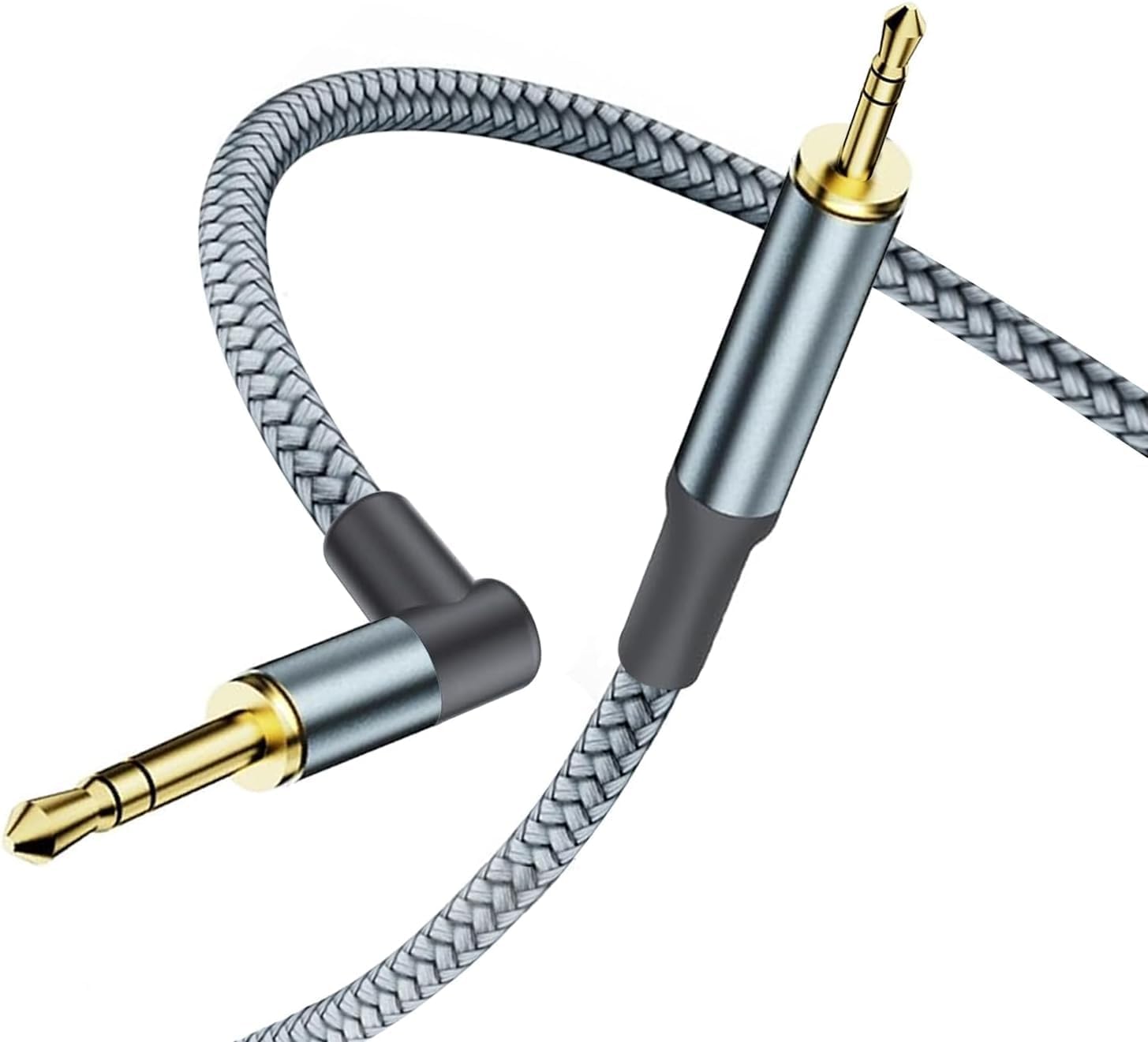 Amazon.com: (2-PACK)3.5mm to 2.5mm Aux Audio Cable (6.6FT), 90 Degree ...