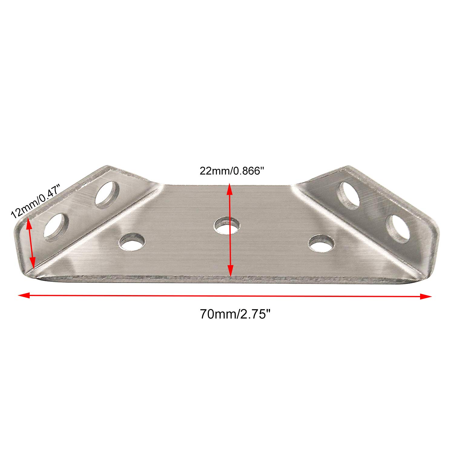 Snapklik.com : Rannb Trapeziform Angle Brackets Stainless Steel Angle ...