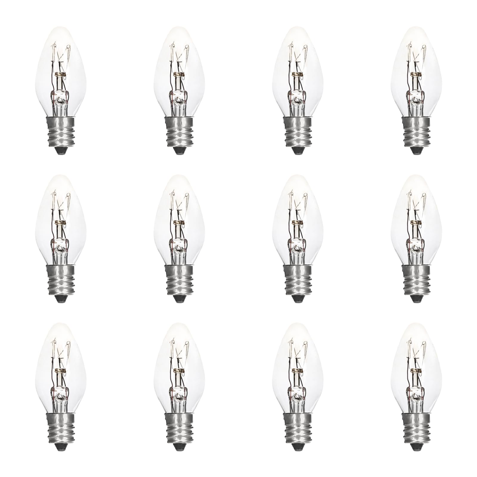 HINUAXBULB 12 Pack Scentsy Light Bulbs 15Watt 120V Wax Warmer Bulbs C7 ...
