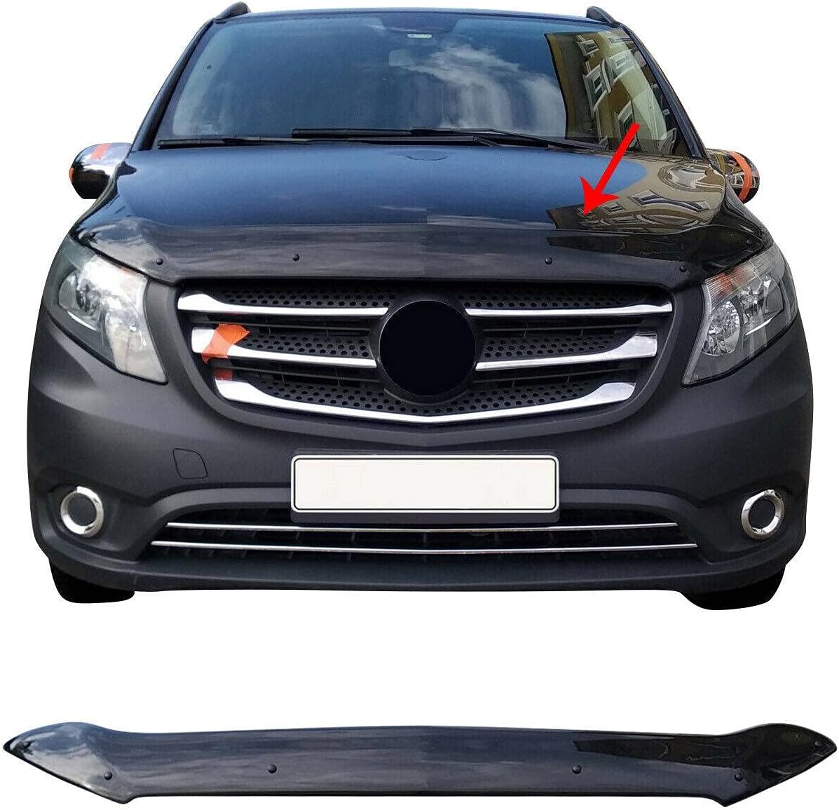 Amazon.com: OMAC Front Bug Shield Hood Deflector Guard Bonnet Protector ...