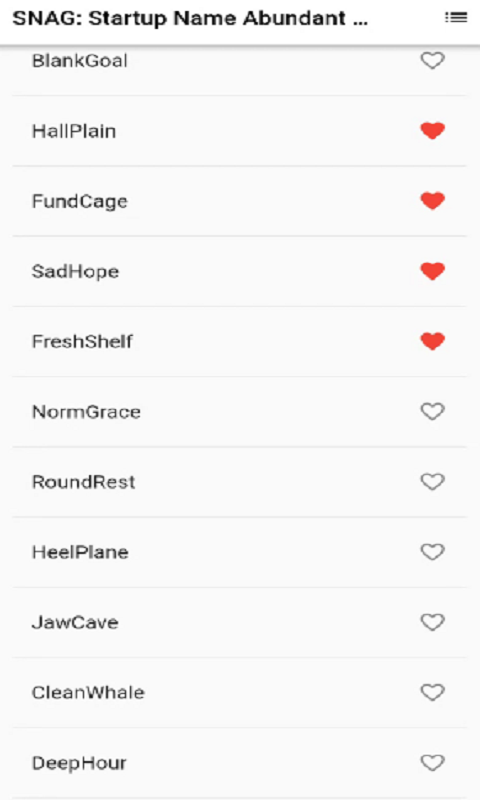 SNAG : Startup Name Analogy Generator:Amazon.fr:Appstore for Android
