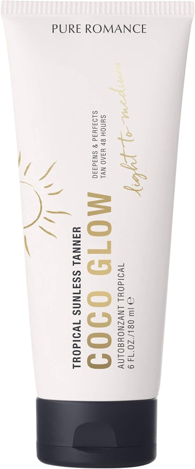 Amazon.com : Pure Romance Coco Glow, Tropical Sunless Tanner Lotion ...