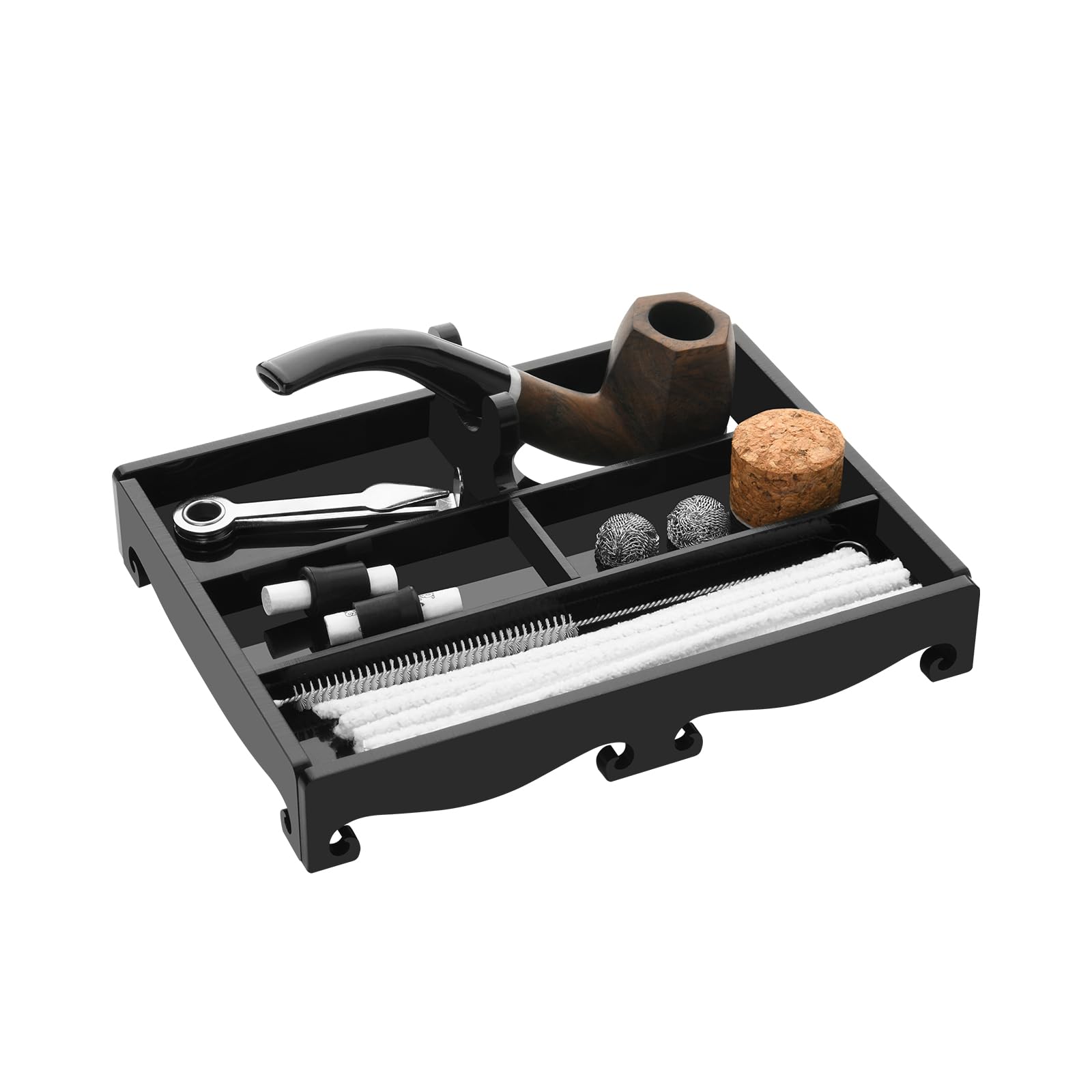 Beautyflier Tobacco Pipe Set Organizer Tray, Acrylic Stand Holder for ...