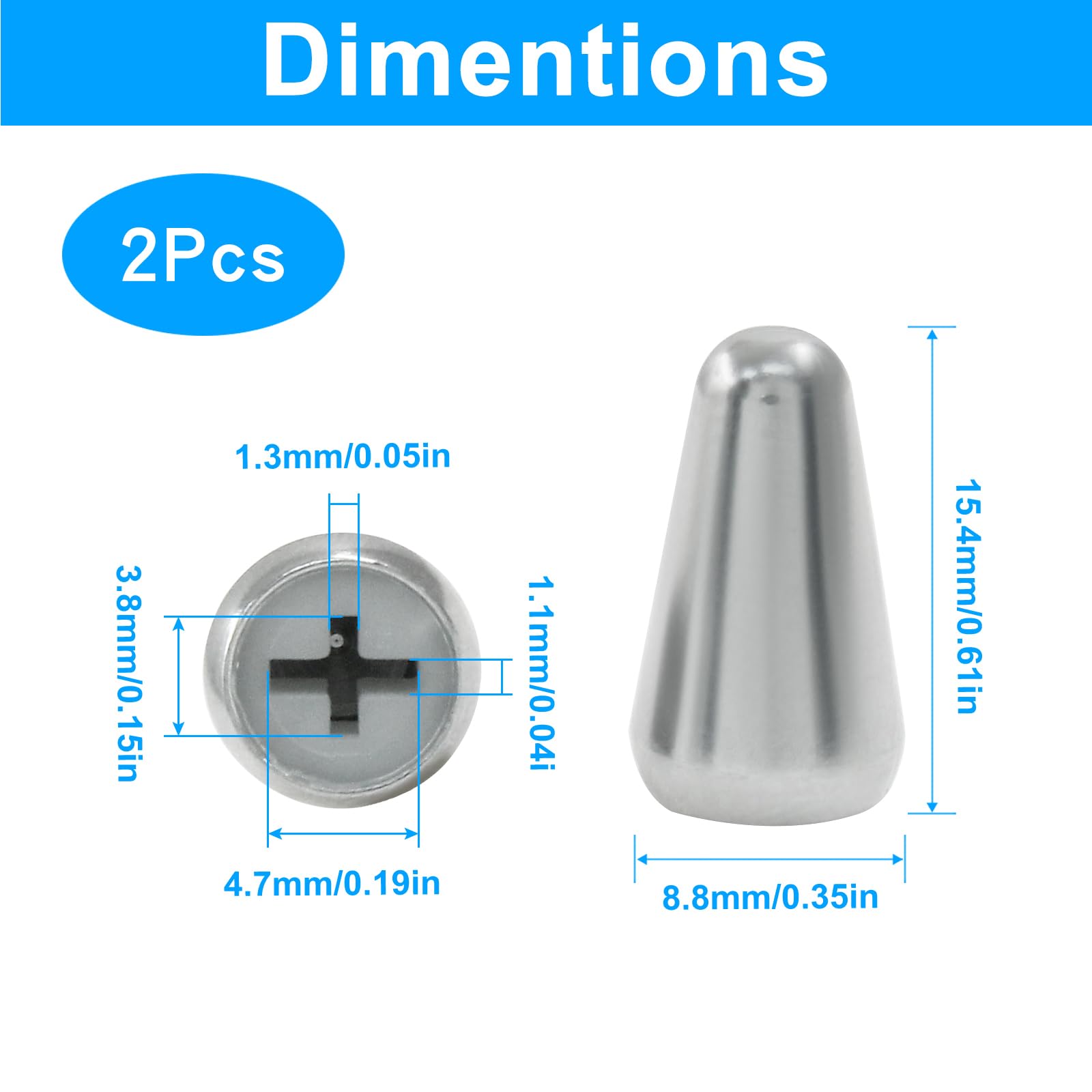 Snapklik.com : 2 Pcs Silver Guitar 5 Ways Switch TipsPickup Selector ...