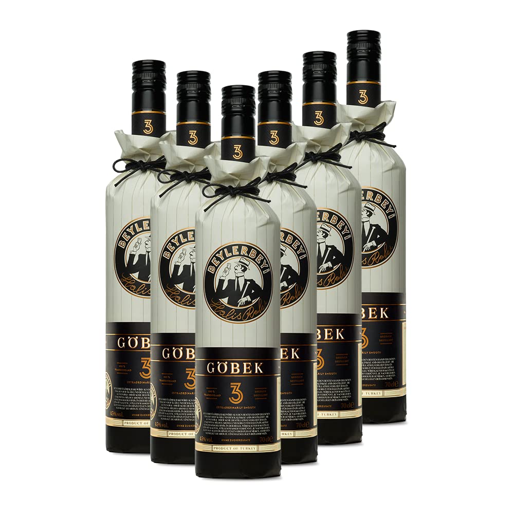 Buy RAKI - Beylerbeyi Göbek Raki 6 x 70cl | Turkish Aniseed Flavoured ...