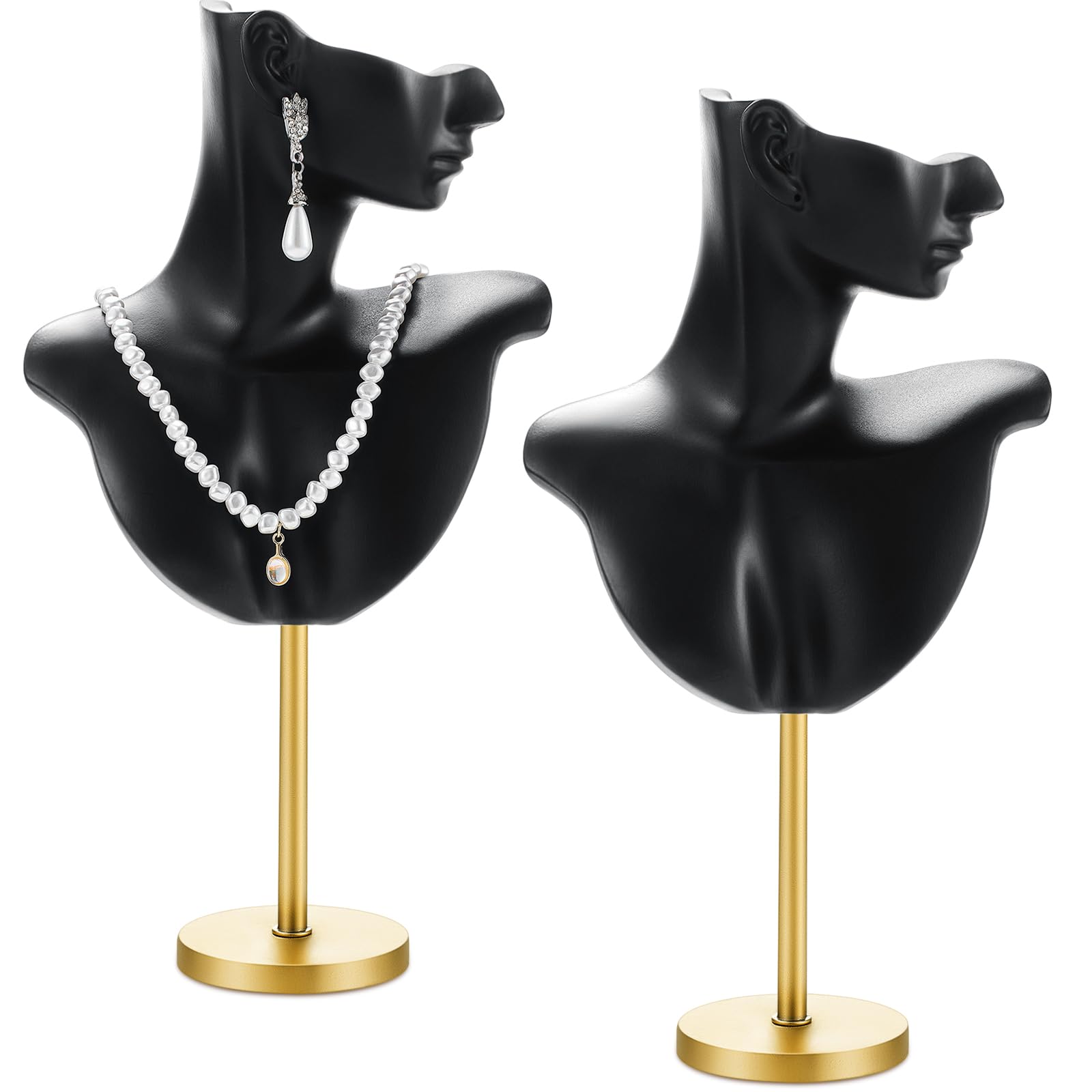Amazon.com: Colingmill 2 Pieces Jewelry Necklace Mannequin Display ...