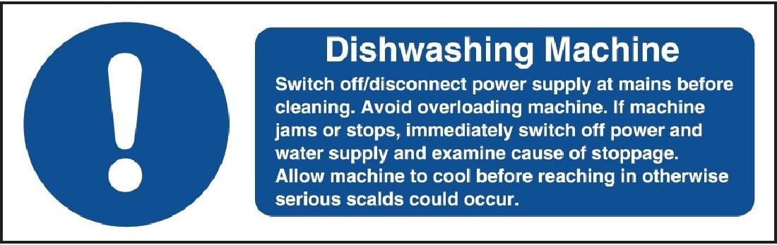 Amazon.com: Dishwasher Machine Safety Sign 100 x 300mm. : Office Products