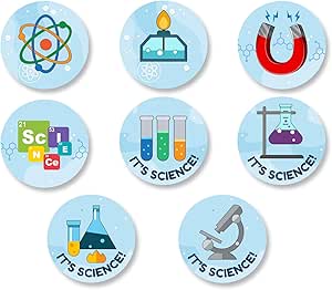 Science Labels Stickers Periodic Table Chemistry Theme Decor for Kid ...