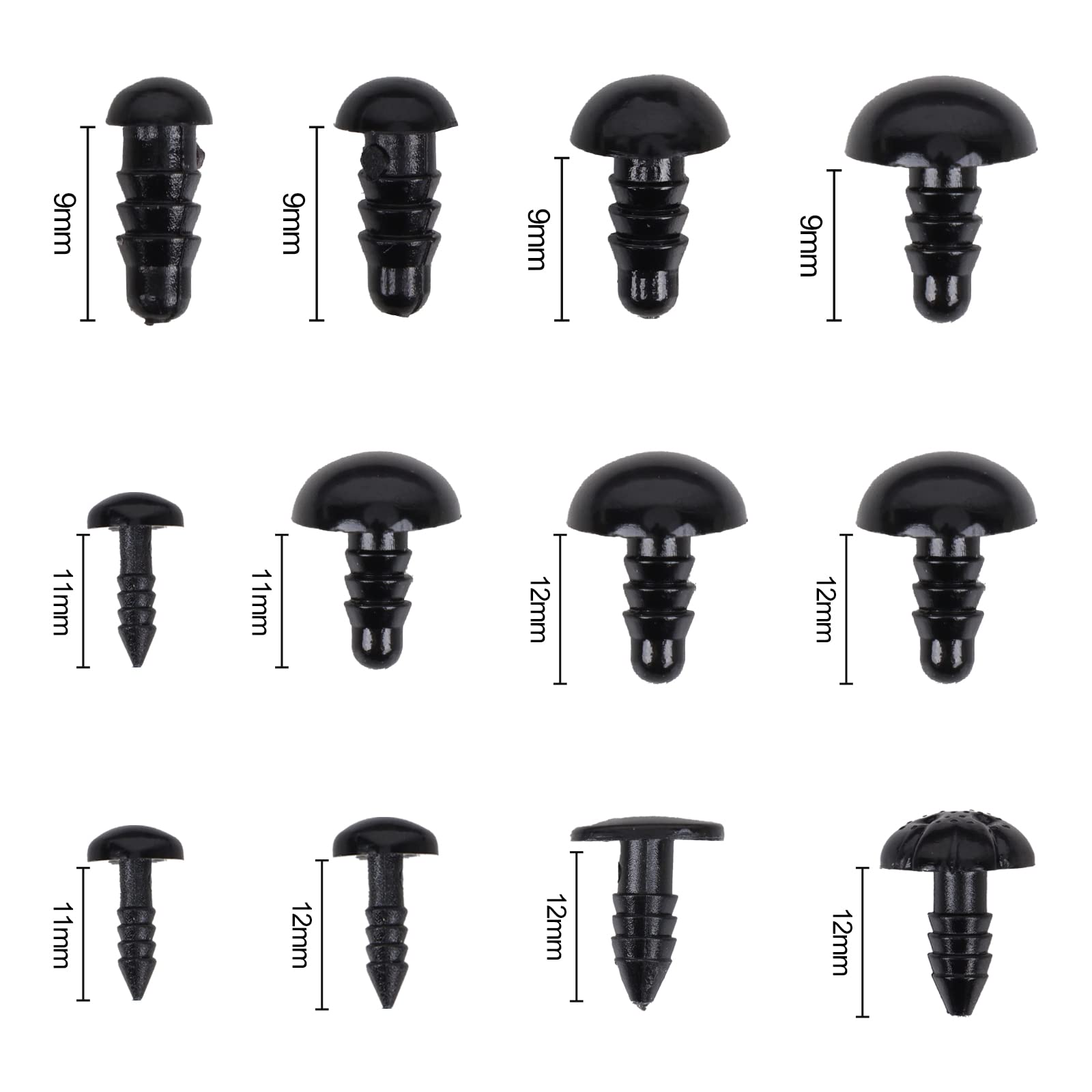 Snapklik.com : QUEFE 672pcs Safety Eyes And Noses