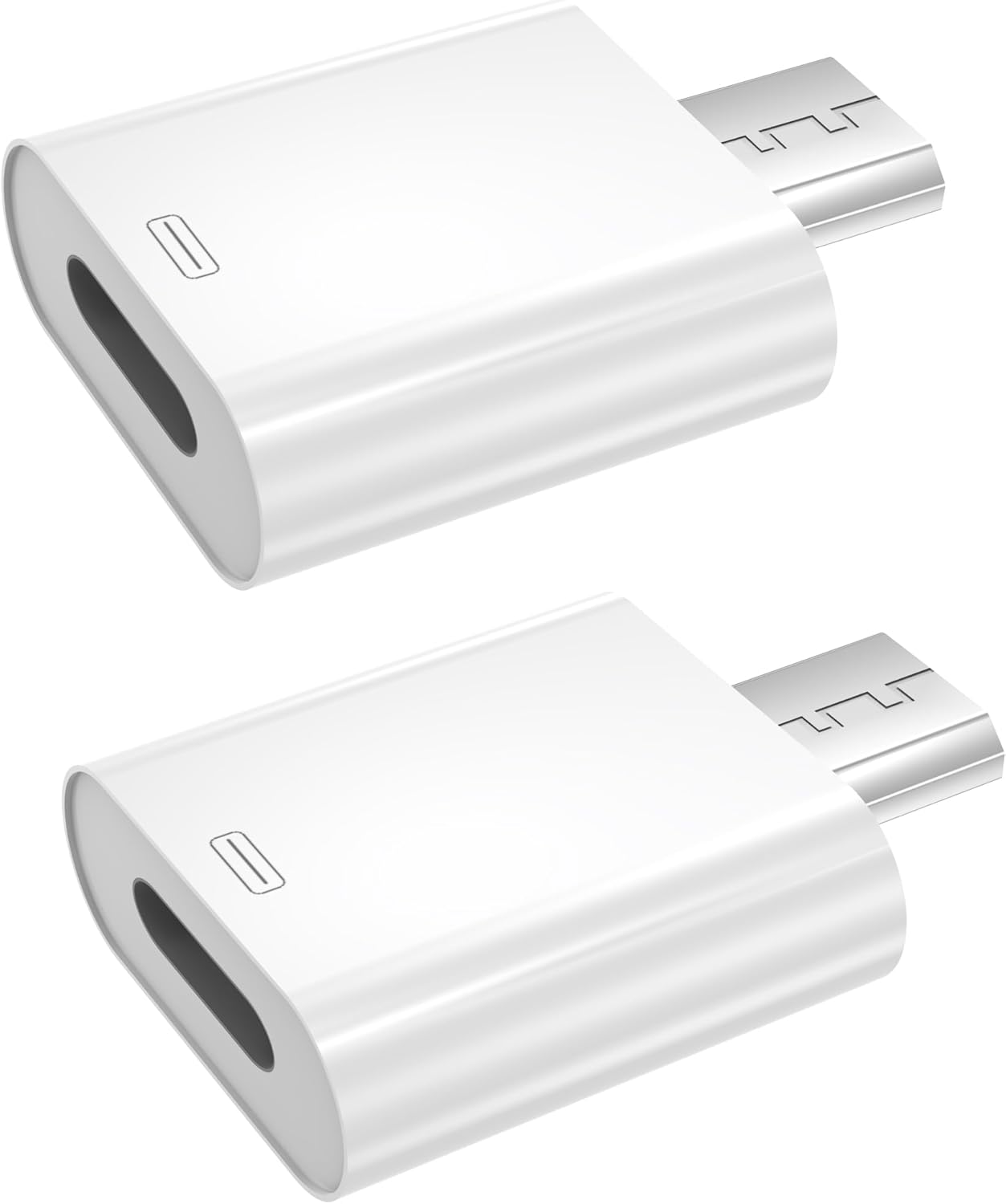 Amazon.com: WORLDBOYU Lightning to Micro USB Adapter 2-Pack Fast ...