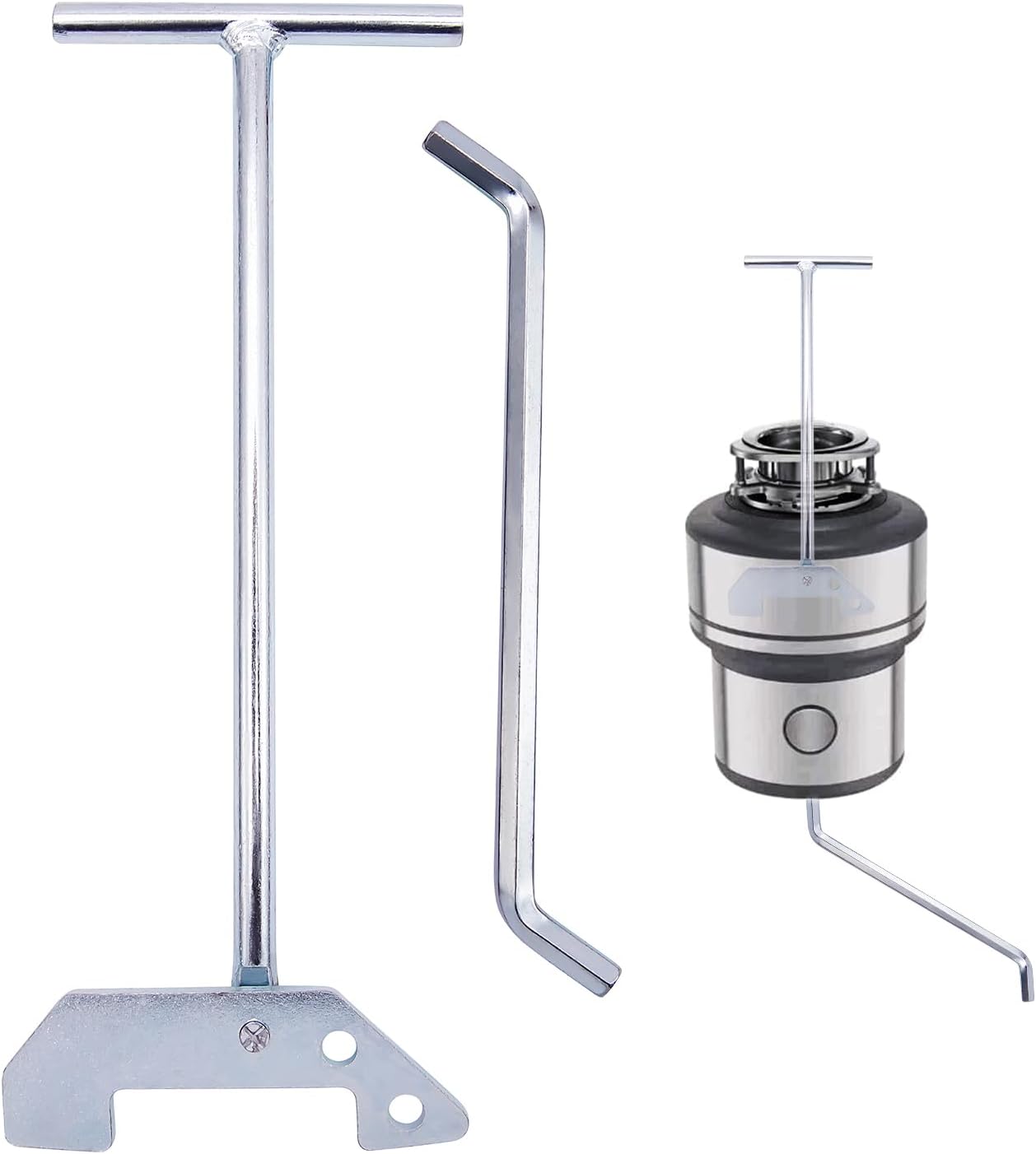 woiron Garbage Disposer Unjamming Wrench,Silver Garbage Disposal Wrench ...