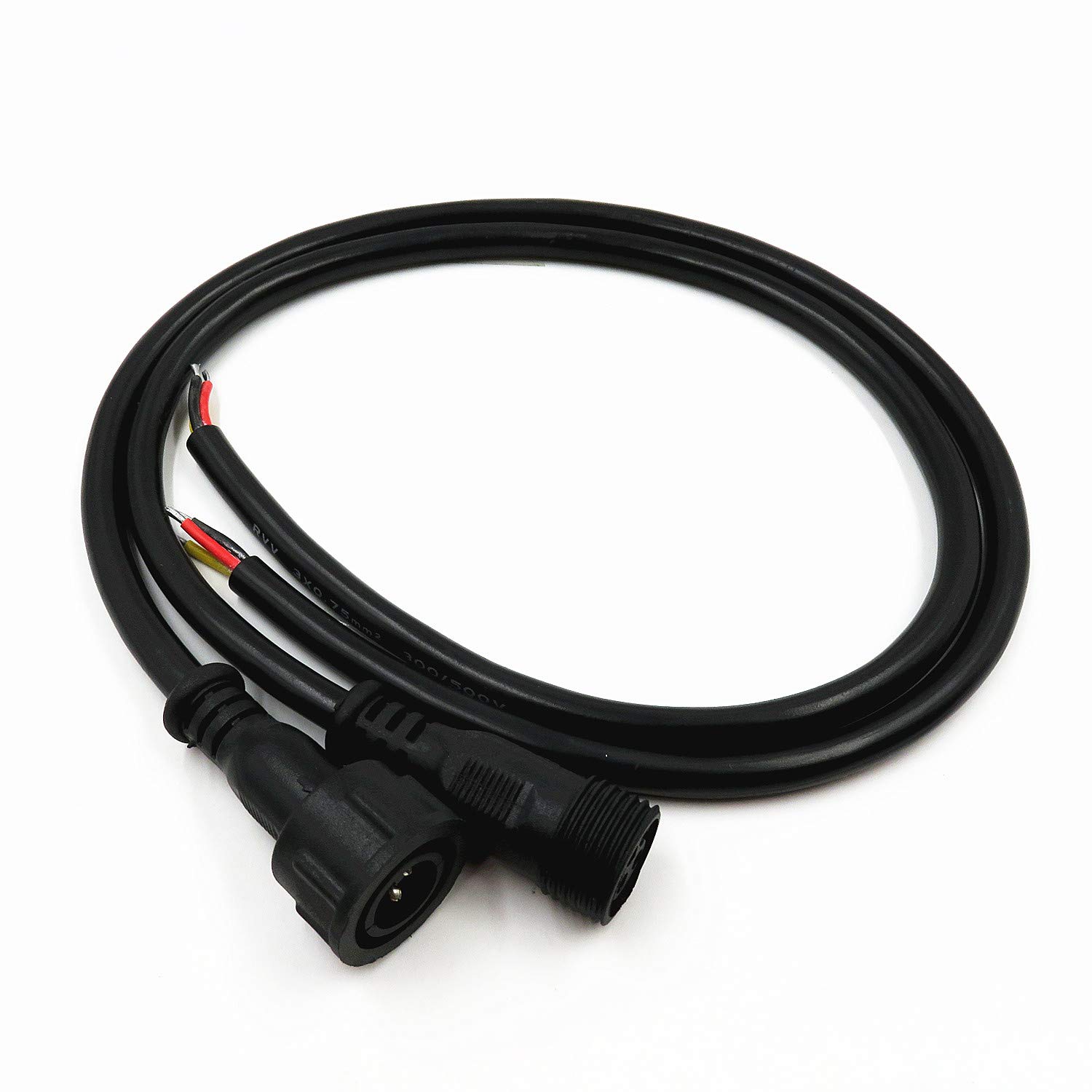 Buy 10 Pairs 3 Core Black Pigtail Waterproof Ray Wu Connector for LED ...