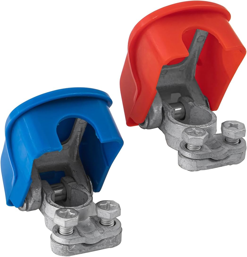 Amazon.com: AICEL 2 Pcs Battery Terminals Connector Clamps, Brass ...