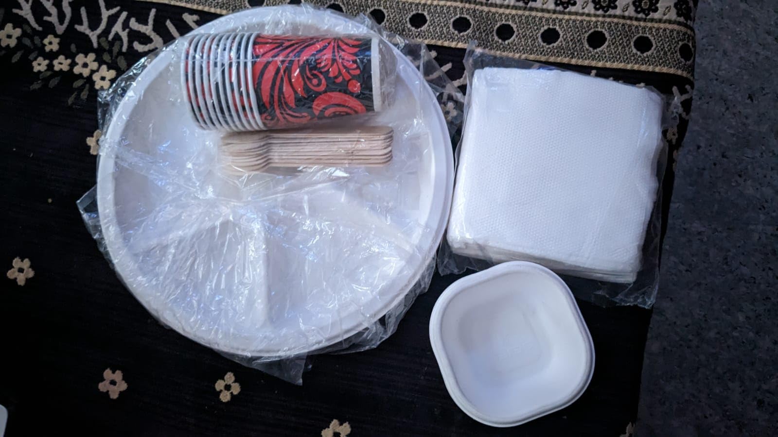 Buy GreenDisposal - Disposable Items for Party, Natural Sugarcane ...