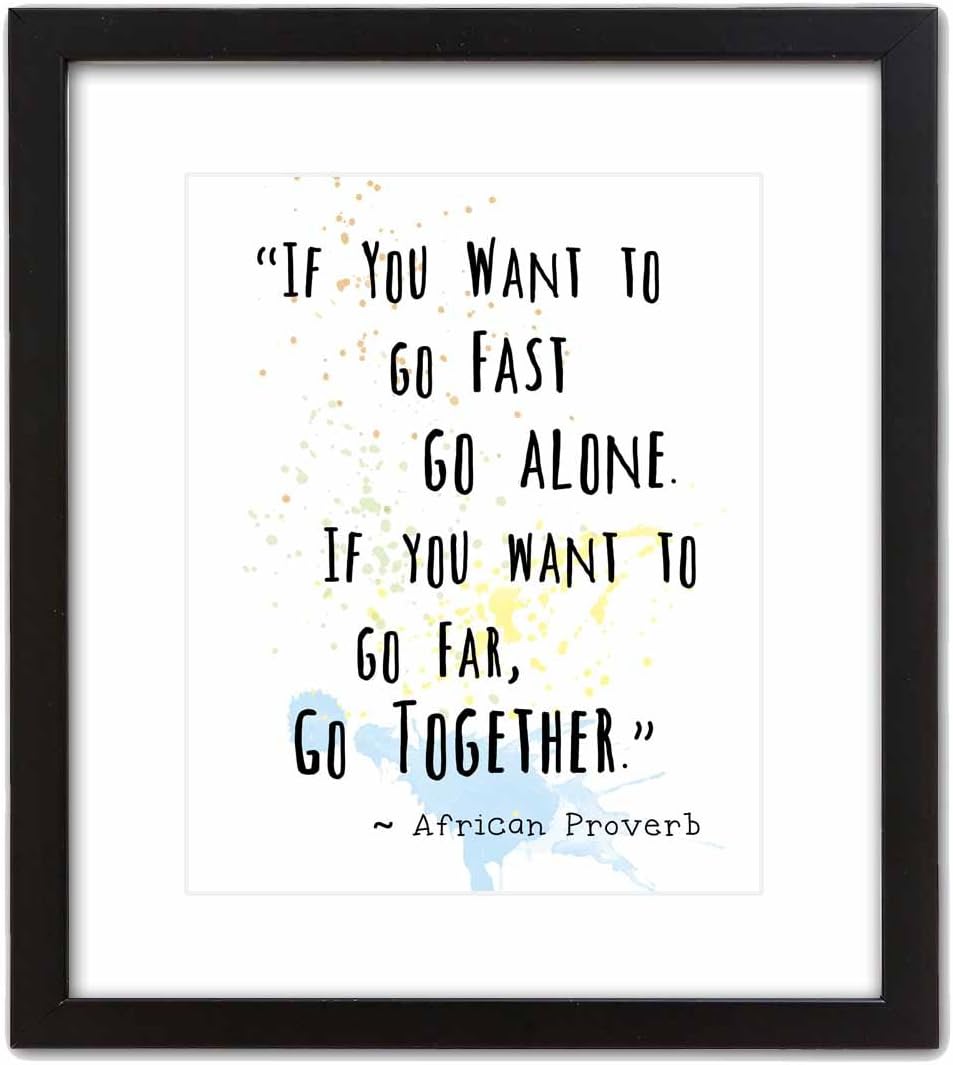 Amazon.com: Wall Art Print ~ African Proverb Famous Quote: '.if You ...