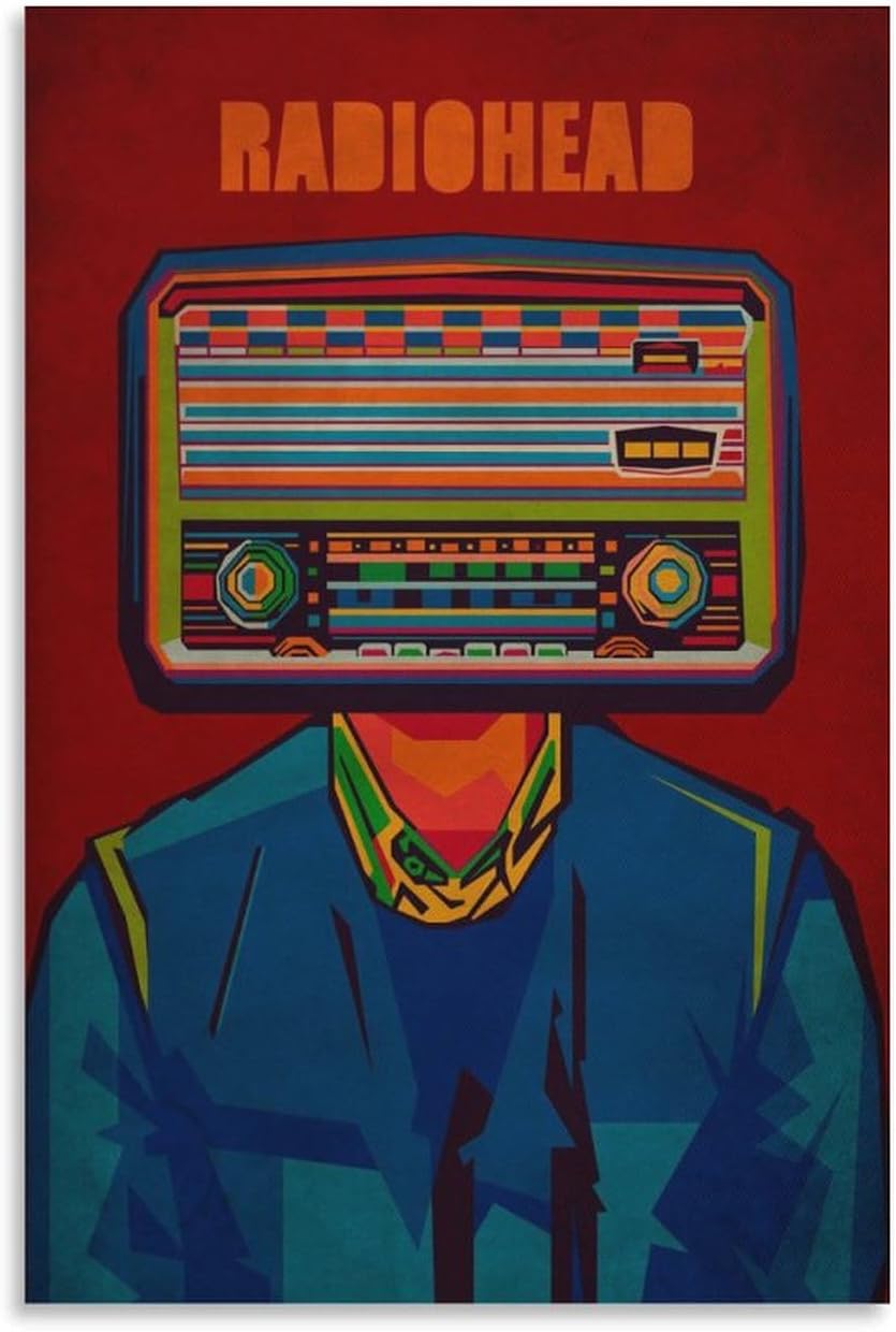 Amazon.com: Radio Head Art, Radio Head Poster Print, Trend Wall Decor ...