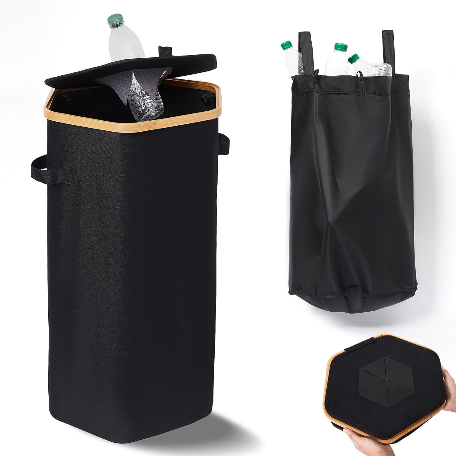 Amazon.com: auvstar Recycling Bin for Kitchen with 1 Removeable and ...