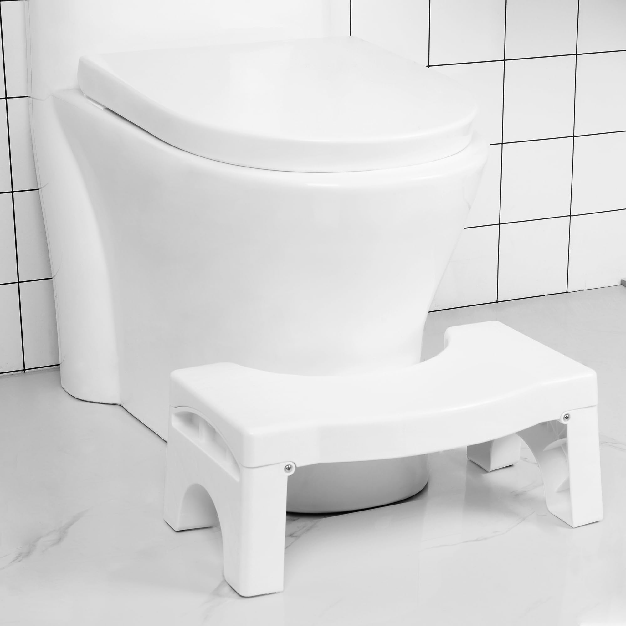 Squatty Potty Toilet Stool, White, 7 : Amazon.co.uk: Health & Personal Care
