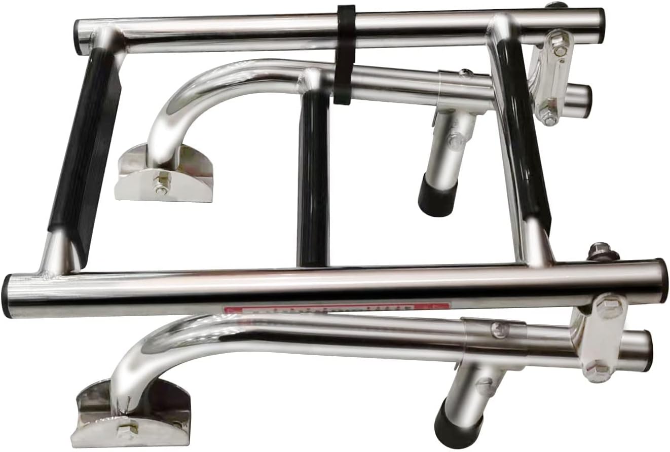 Amazon.com: 2+1 Steps Folding Ladder,3 Step Boat Ladder 316 Stainless ...