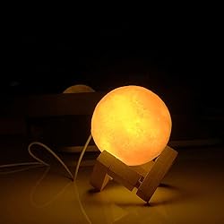 Moon Light - 3D Printing Moon - Stepless Dimmable - Moon Lamp Shade ...