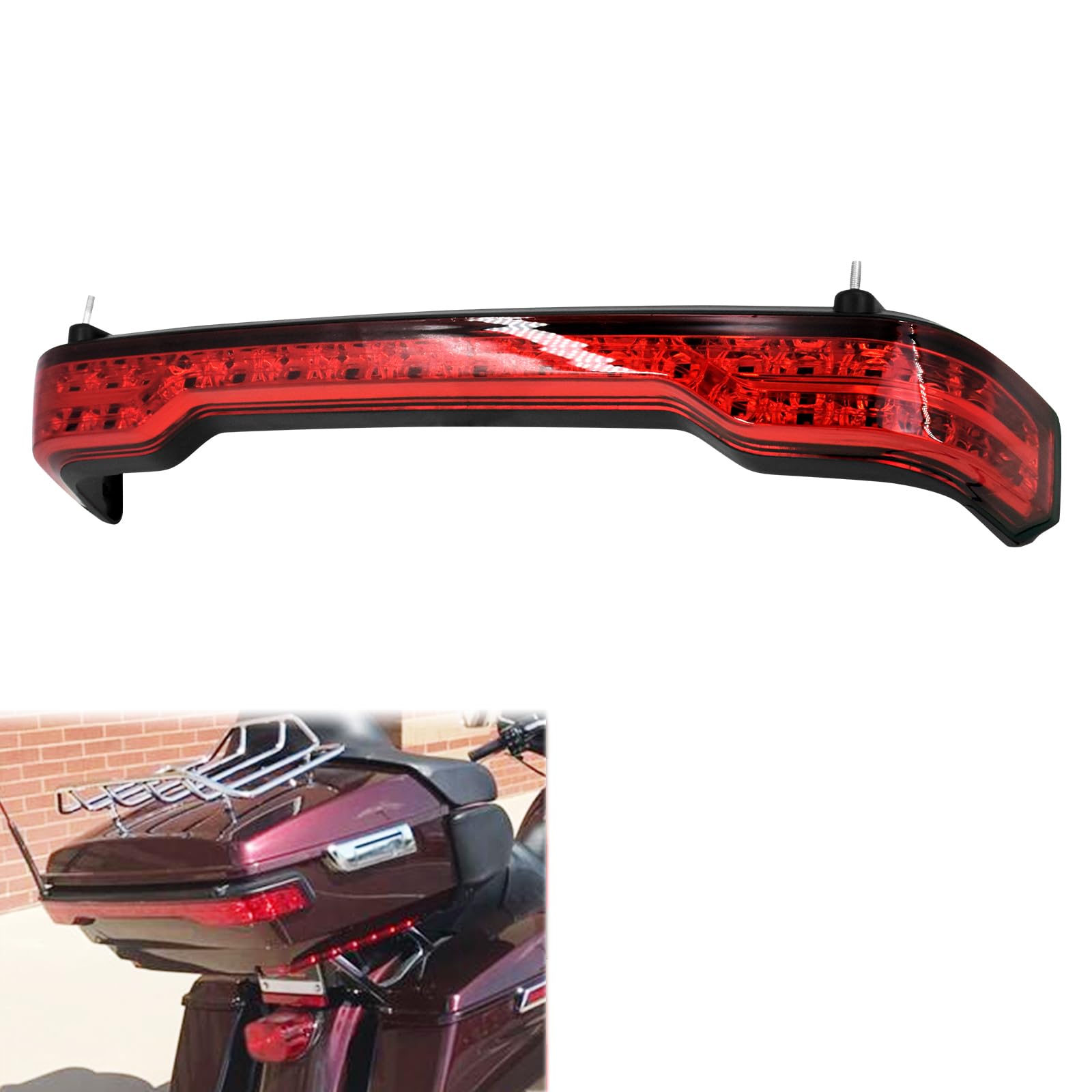 Amazon.com: motosikleta King Tour Pack LED Light Trunk Tail Light ...