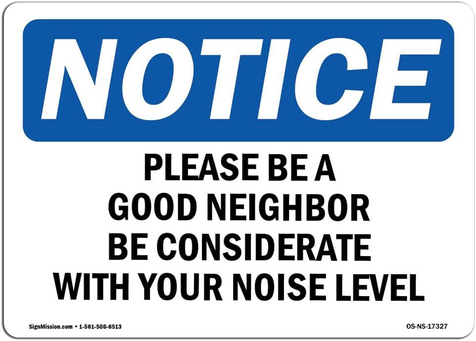 Amazon.com: Honey Dew Gifts Quiet Signs, Be Considerate No Yelling 9 ...