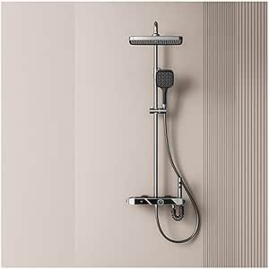 Amazon.com: Ksunun Thermostatic Shower Faucet Set with Digital Temperature Display, Thermostatic ...