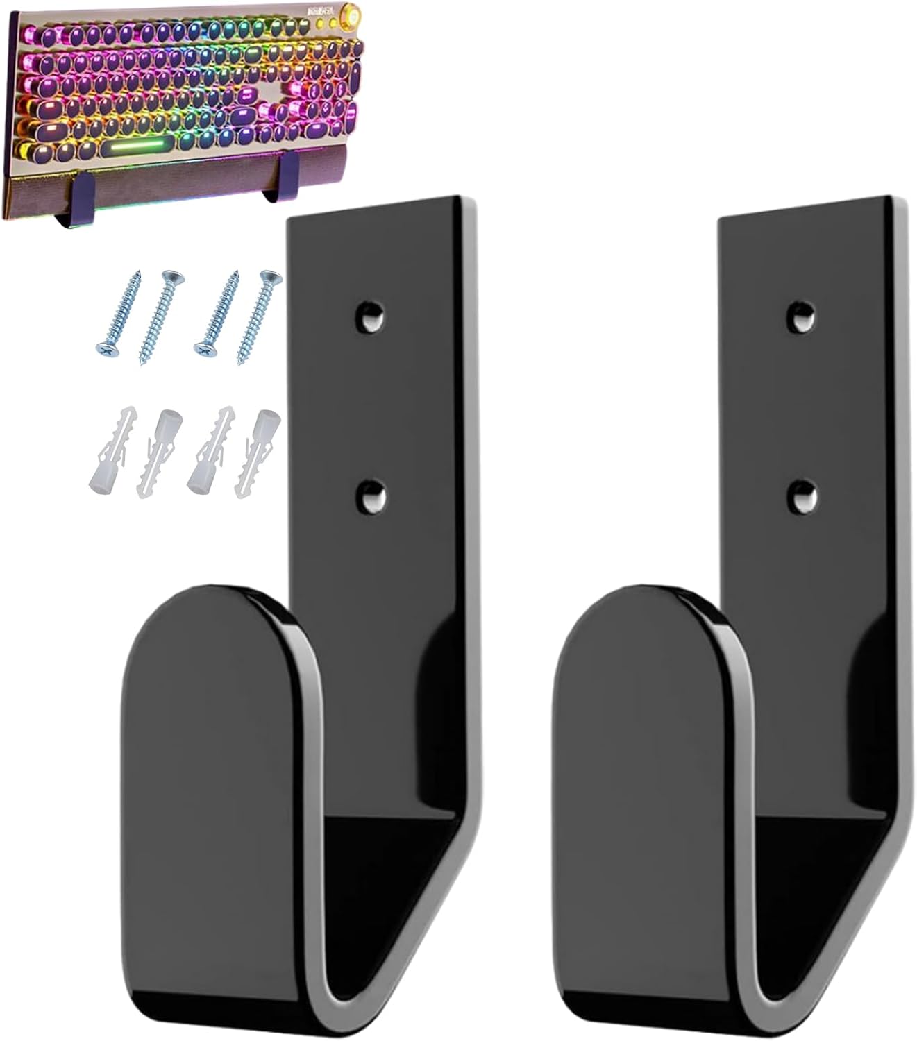 Keyboard Holder for Wall, Mechanical Keyboard Stand Acrylic, Keyboard ...