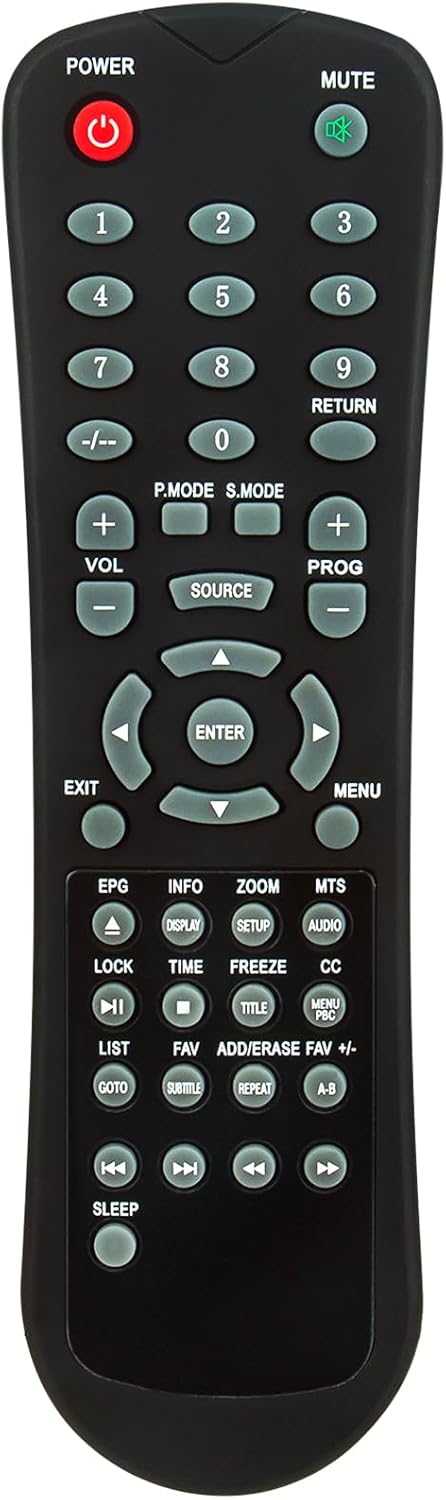 Amazon.com: Replacement Remote Commander Compatible with NAXA TV NTD ...