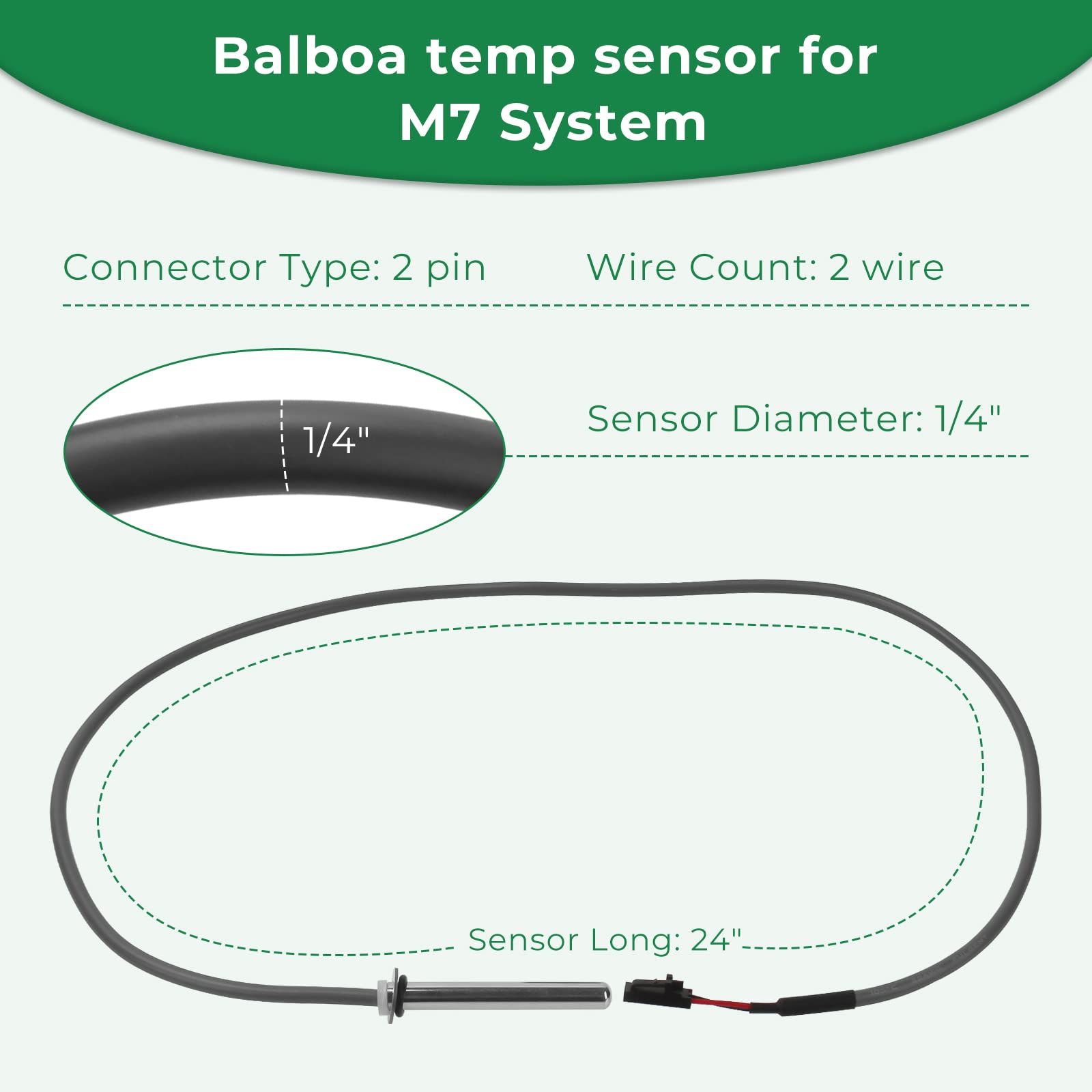 Snapklik.com : Ximoon 2 Pack M7 Sensor Spa Parts Replacement For Balboa ...