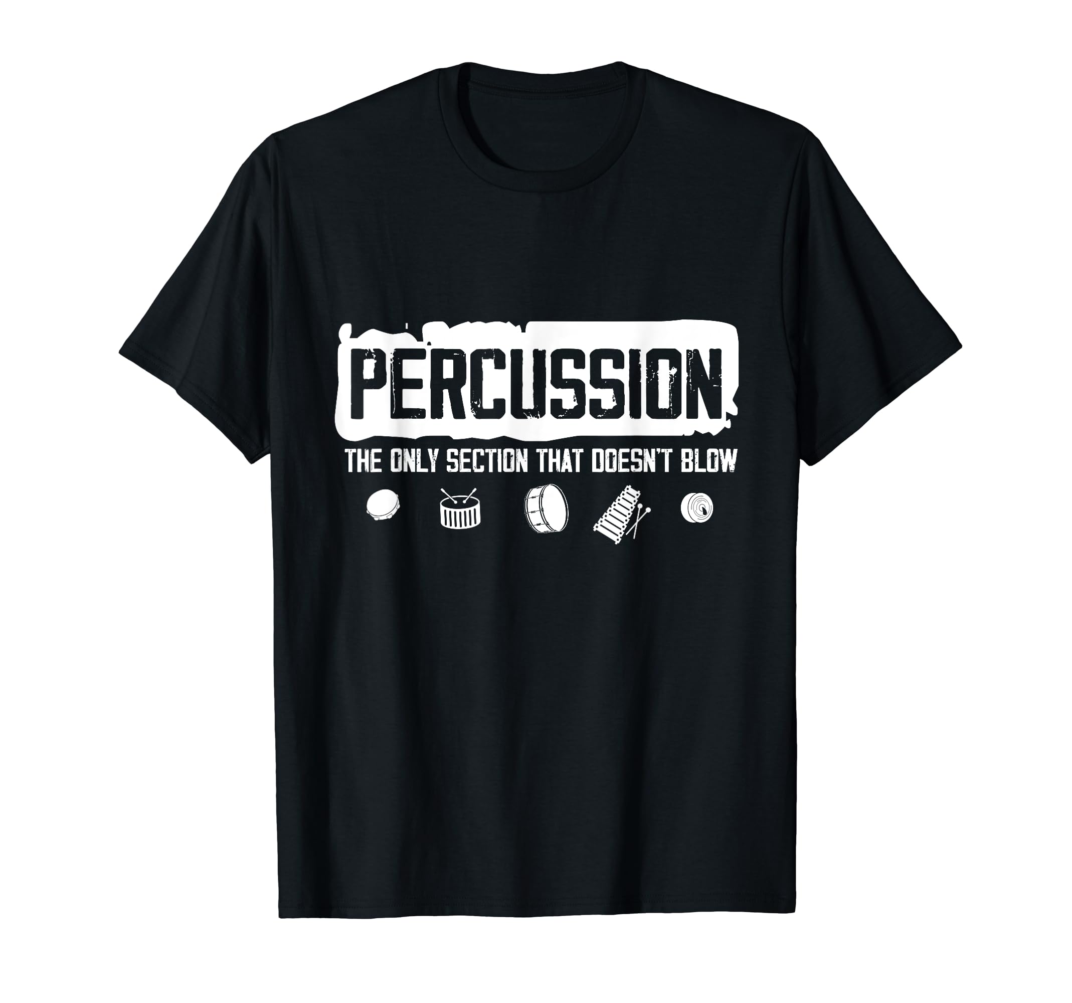 Amazon.com: Funny "Percussion Is The Only Section..." Marching Band T ...