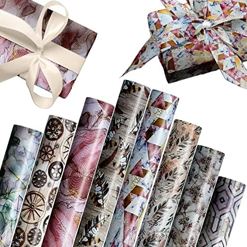 Lakeer Gift Wrapping paper sheets Assorted Marbel Design (25 Sheets ...