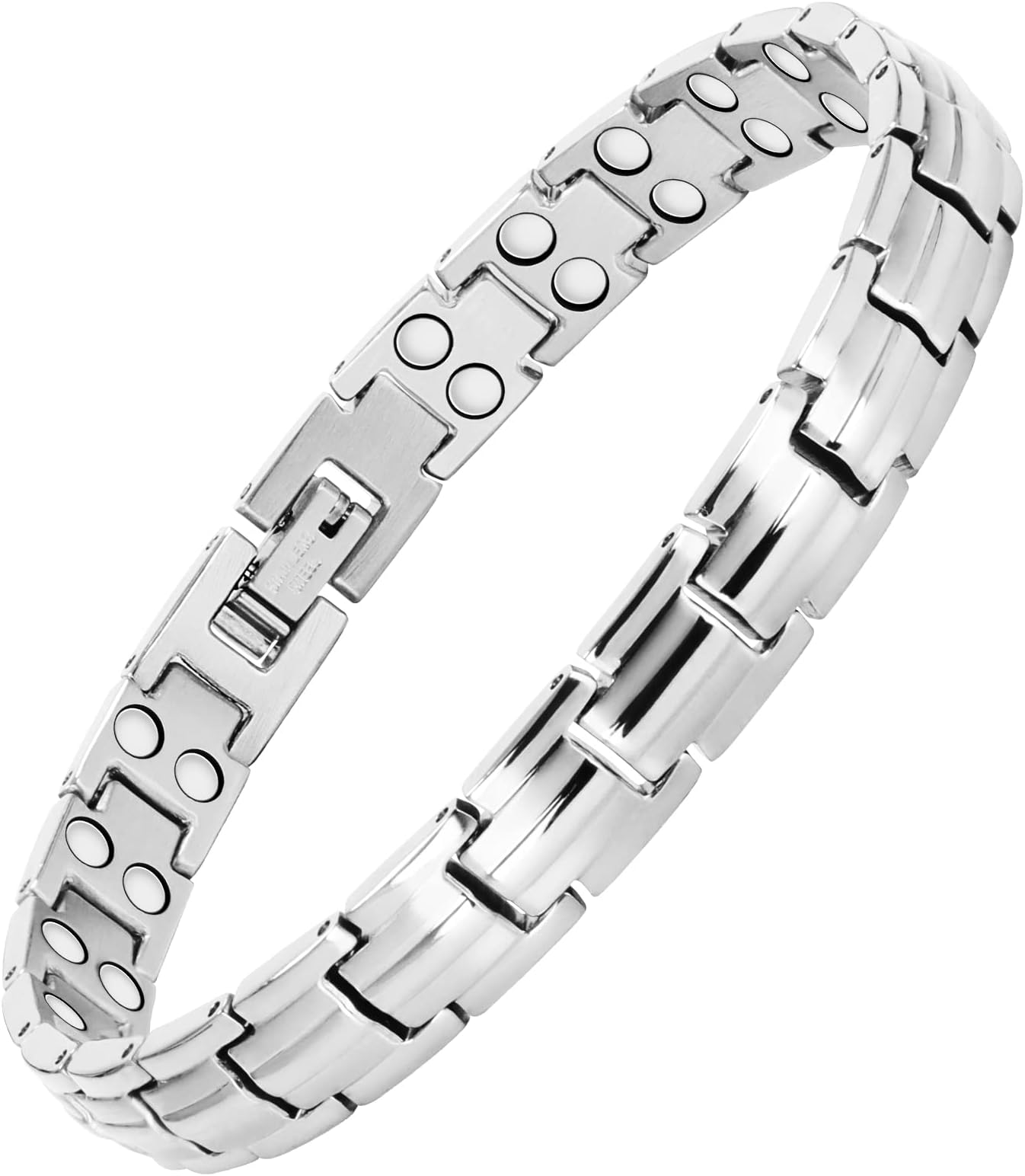 Amazon.com: Feraco 2X Strength Magnetic Bracelets for Women Titanium ...