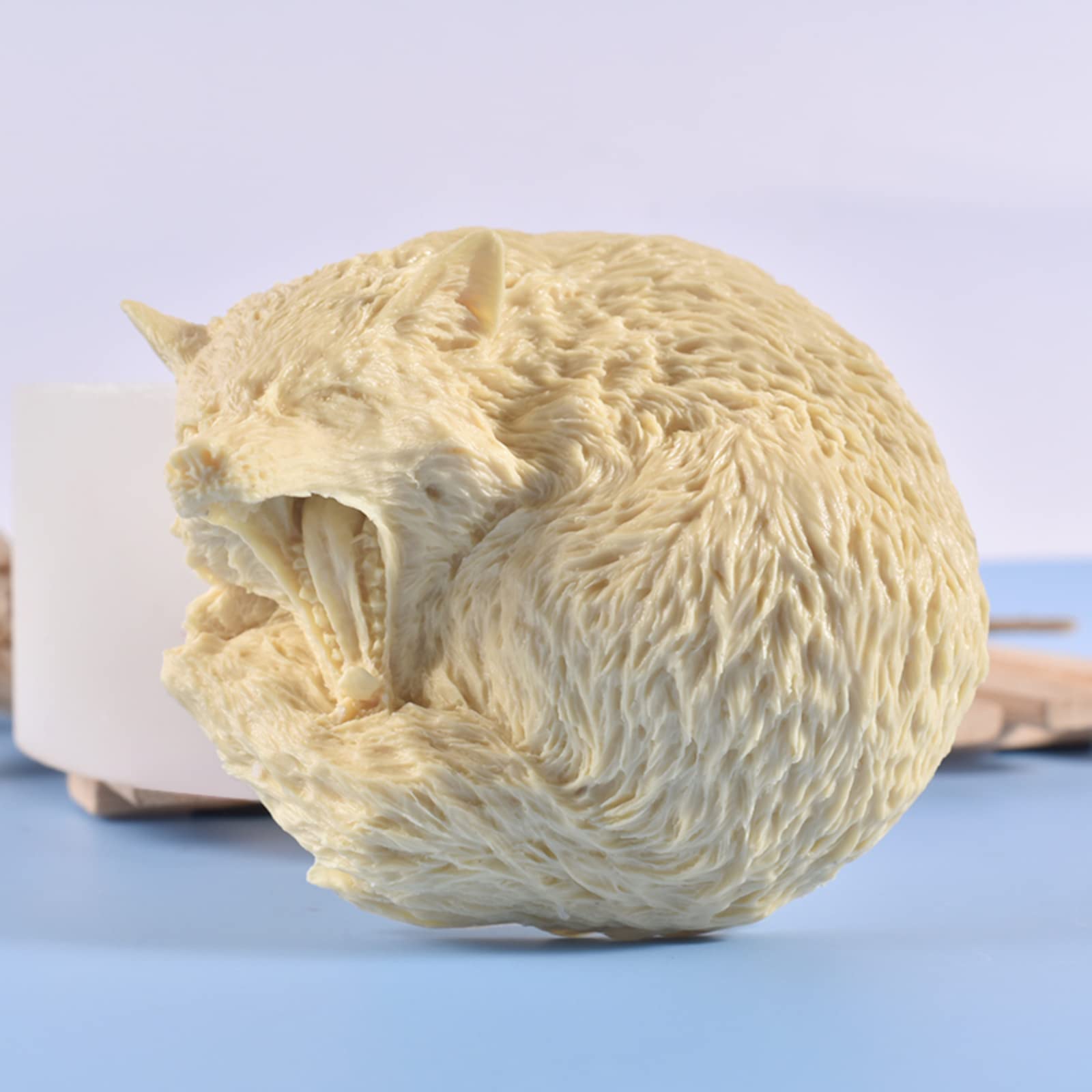 Buy ing wolf resin mold wolf mold wolf soap mold open mouth howling ...